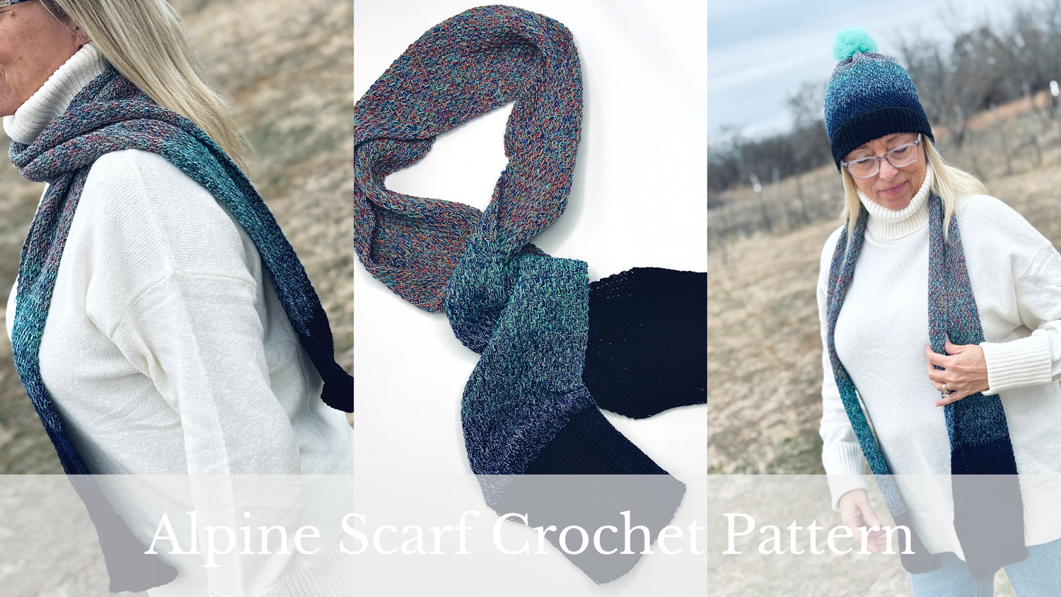 Alpine Scarf Crochet Pattern | Rena'sThreadandCrafts