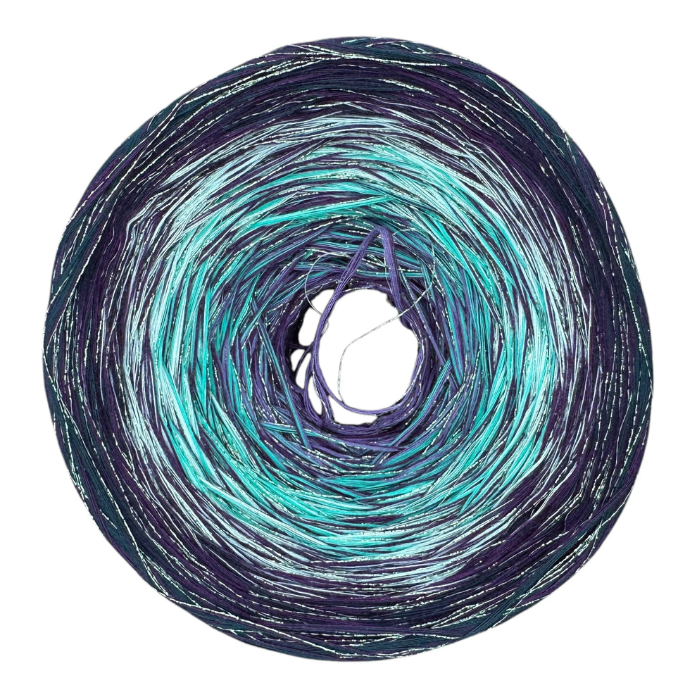 Michi Purple Teal Mix, Gradient Cotton Natural Fiber Yarn | Rena ...